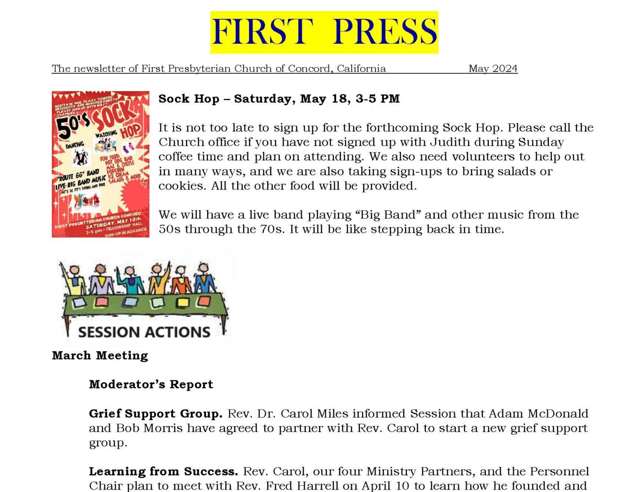 First Presbyterian Church Concord — Love God, Love People ... Serve